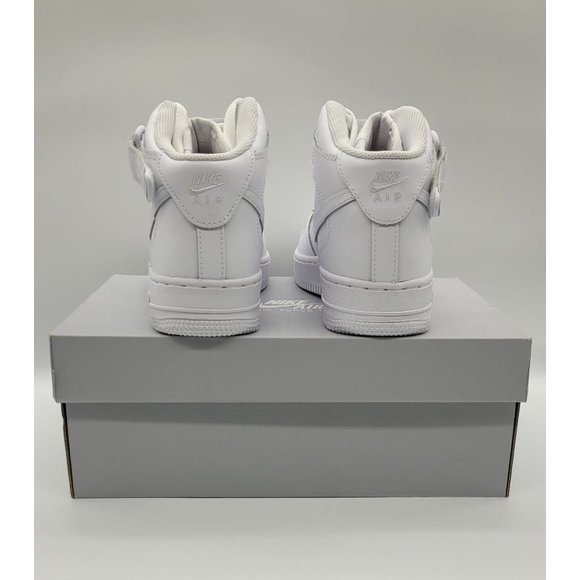 Nike | Shoes | Nike Air Force Mid Le Gs Triple White Dh2933111 | Poshmark